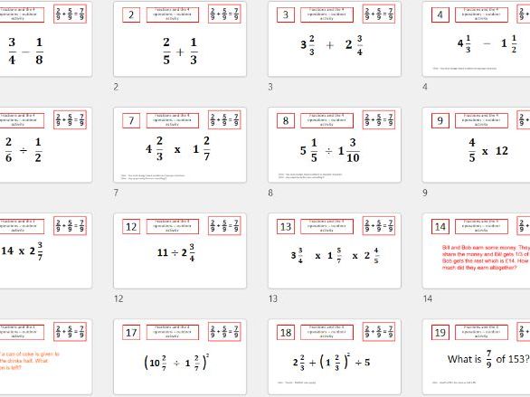 Fractions 4 Operations Outdoor Activity Higher Ability Teaching fractions-4-operations-outdoor-activity-higher-ability-teaching