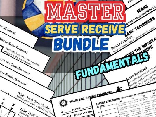 Master Serve Receive Bundle | Volleyball Passing Drills, Evaluations ...
