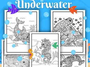 Mindfulness Under the Sea Coloring Pages | 33 Ocean-Themed Printable ...