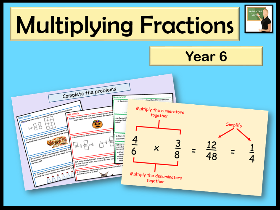 Maths Multiplying Fractions Year 6 Teaching Resources maths-multiplying-fractions-year-6-teaching-resources