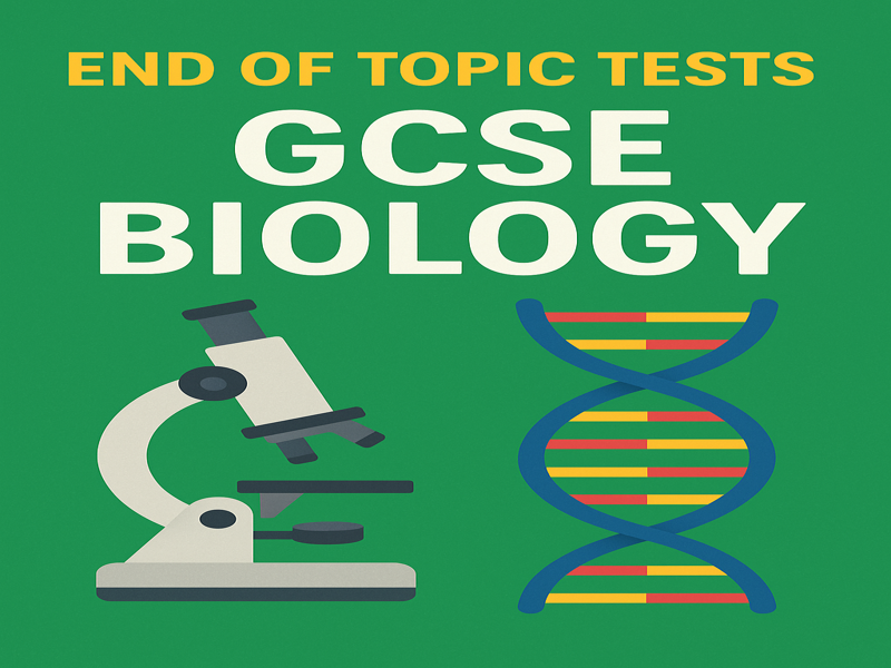Science WJEC end of topic test Biology sample - FREE | Teaching Resources