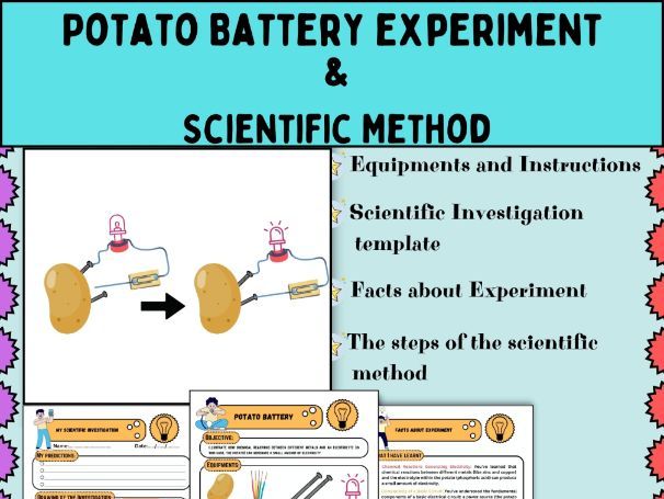 Potato Battery Experiment : STEM activities and Scientific Method ...