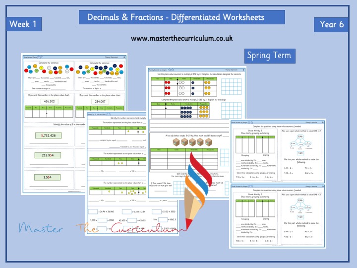 Primary multiplication and division resources