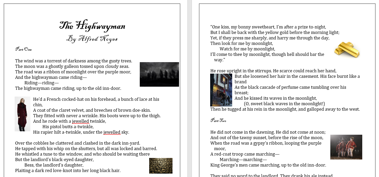 The Highwayman Display KS2 | Teaching Resources