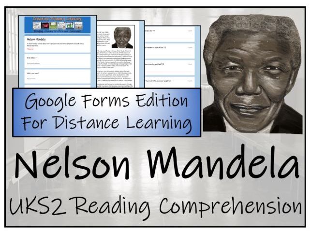 UKS2 Nelson Mandela Reading Comprehension Activity | Digital & Print ...