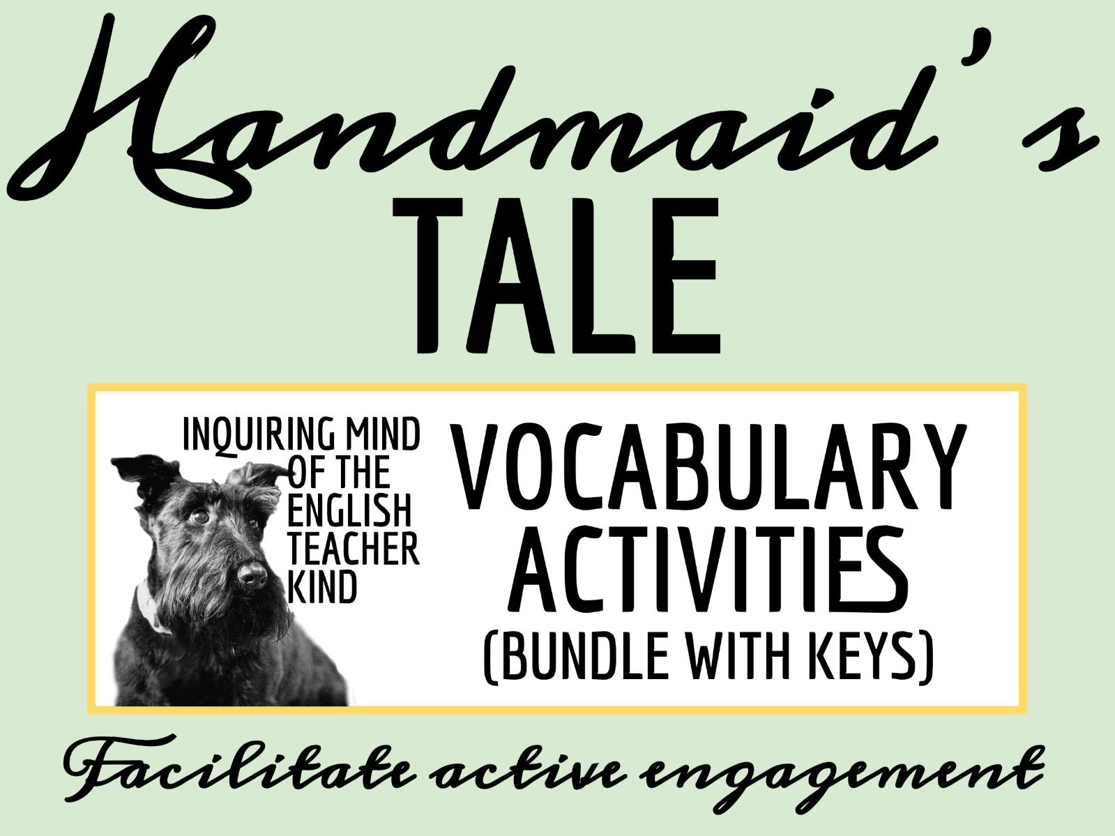 The Handmaid's Tale by Margaret Atwood Vocabulary Games (Bundle ...