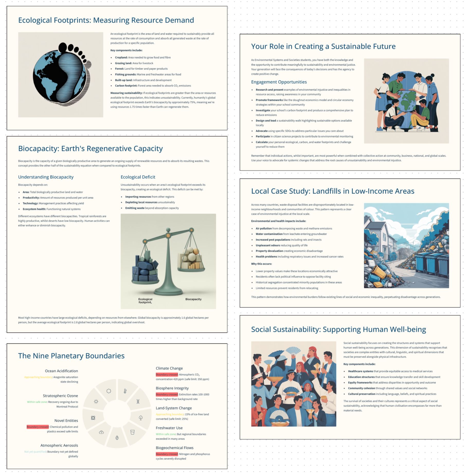 IB DP ESS 1.3 Sustainability Teaching Notes & PowerPoint 2026 ...