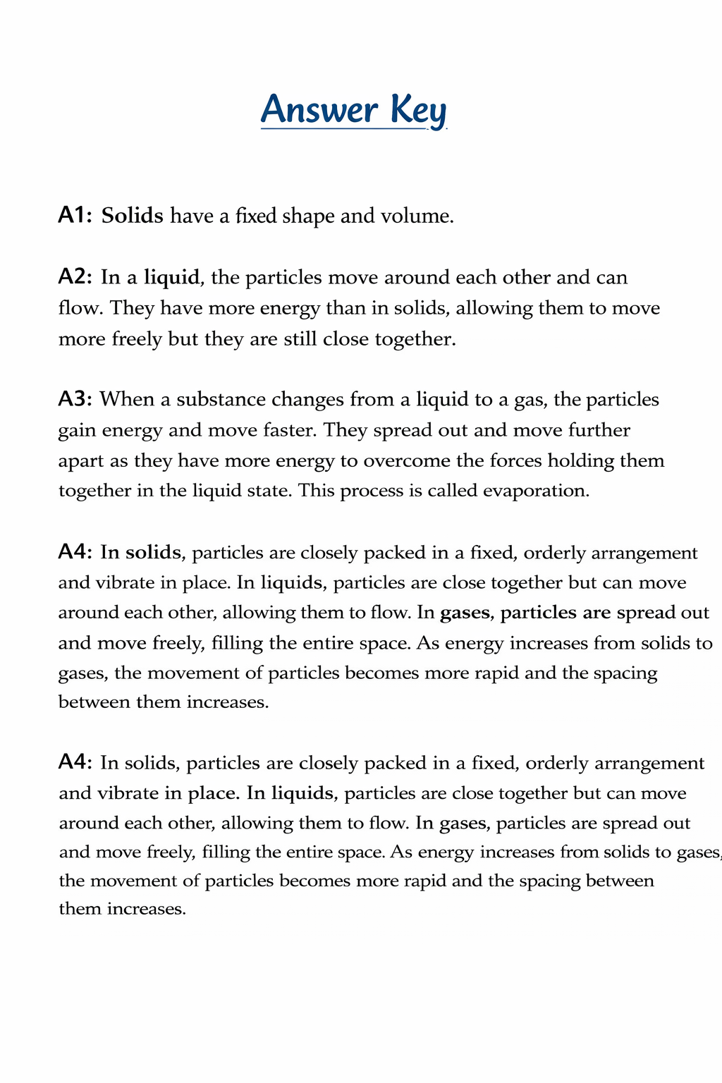 GCSE AQA Physics Particle Model Topic Pack – Revision, Worksheets ...
