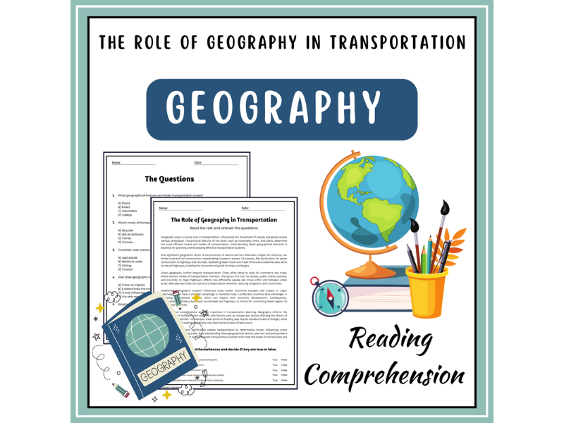 The Role of Geography in Transportation Reading Comprehension Passages ...