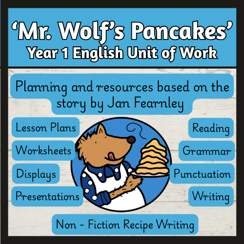 'Mr. Wolf's Pancakes' Year 1 English Planning and Resources | Teaching ...