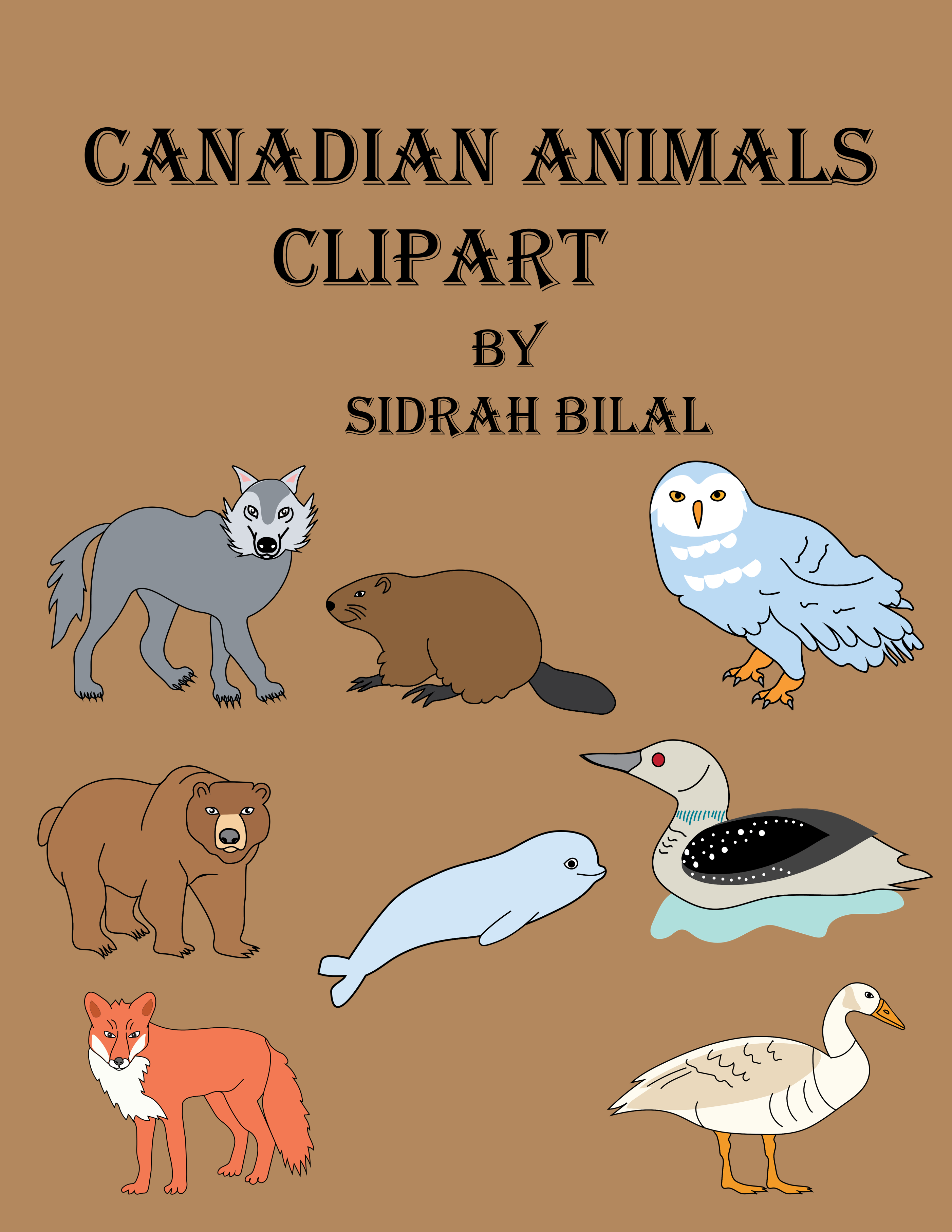 Canadian Animals Clipart for Commercial Use Sno | Teaching Resources