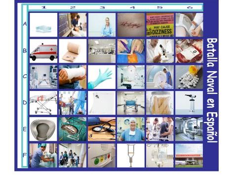 Hospitals and Injuries 6 Spanish Photo Game Bundle | Teaching Resources