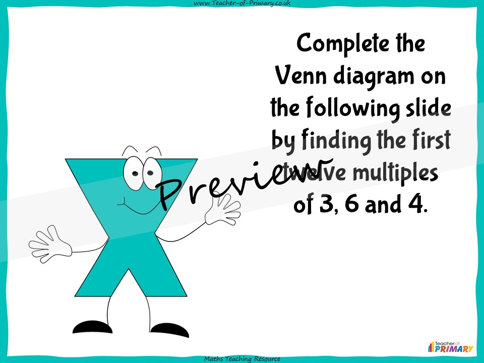 Common Multiples Activity Year 5 Teaching Resources