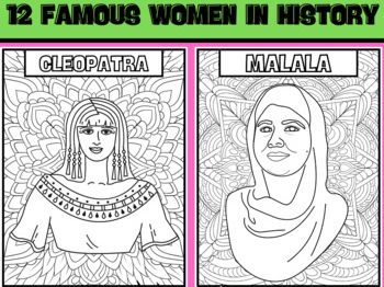 famous women coloring pages