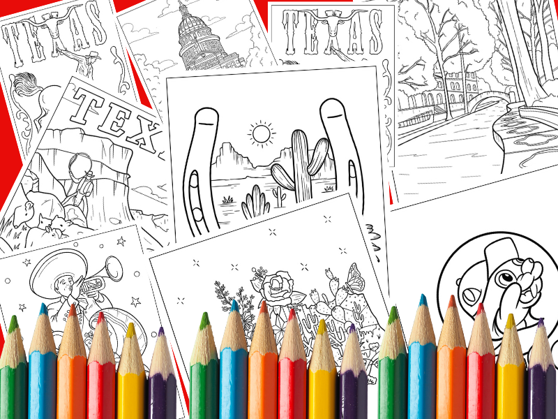 Texas Printable Coloring Pages – Lone Star State Fun for Kids ...