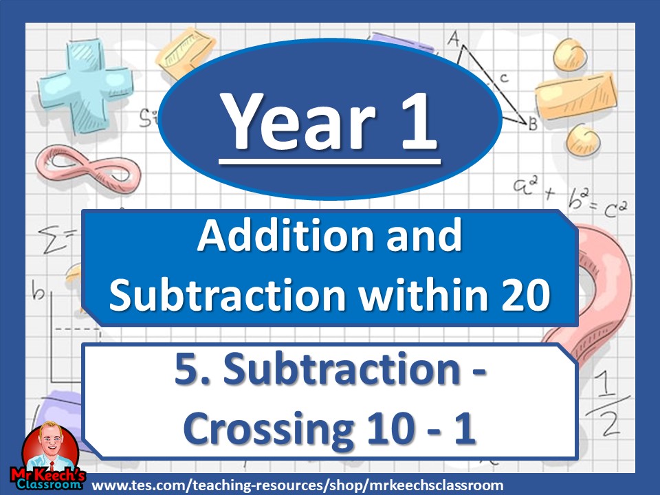 Year 1 Addition And Subtraction Within 20 Subtraction Crossing 10 