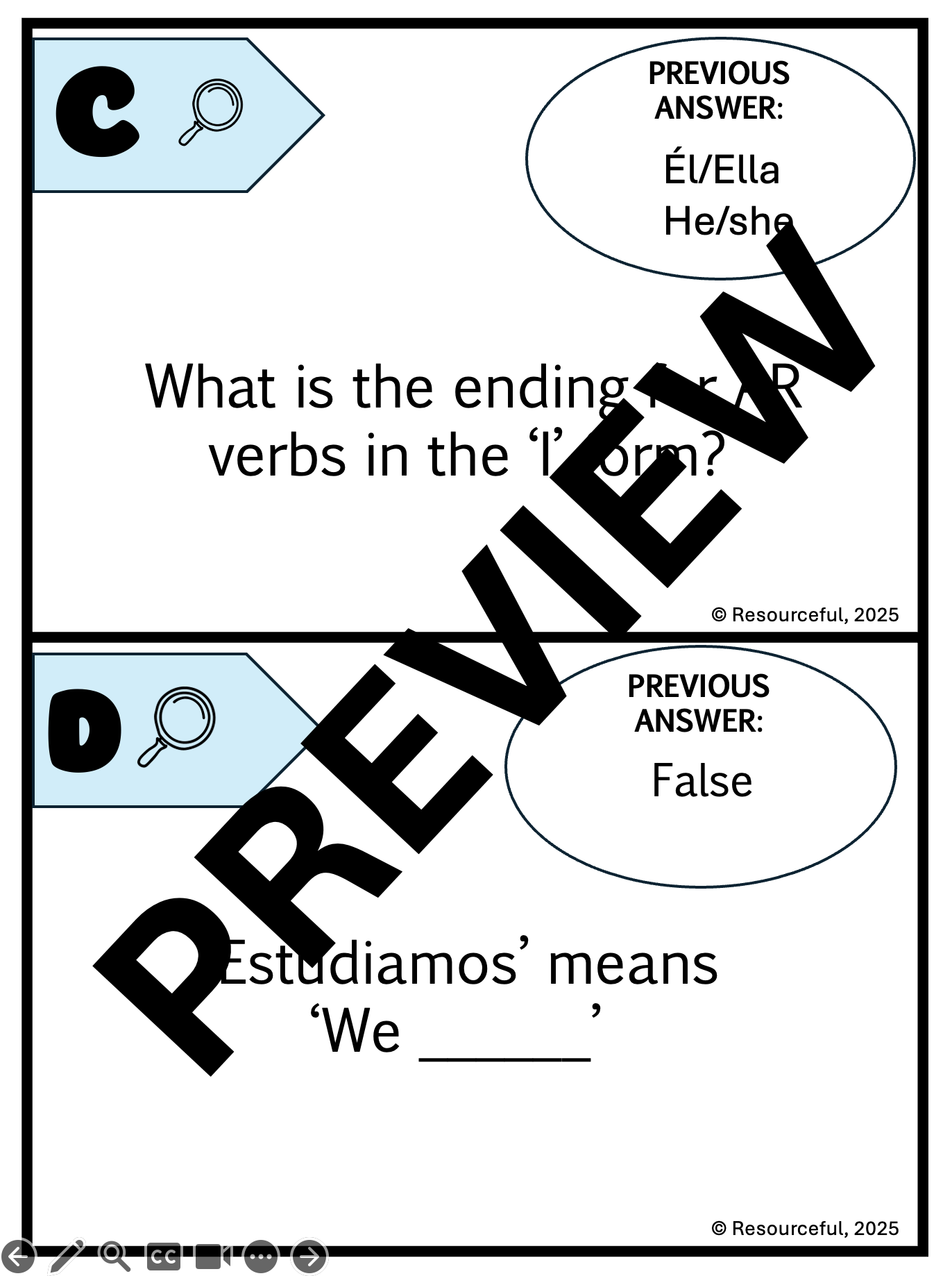 Spanish Present Tense Regular Verbs Scavenger Hunt Classroom Activity ...