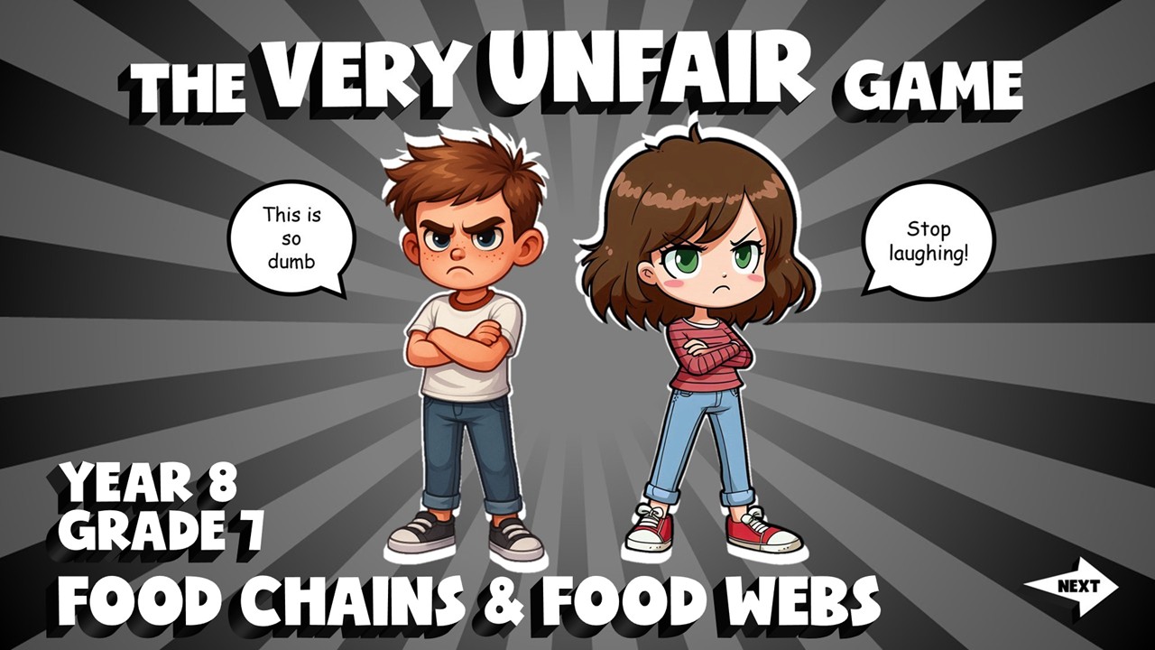 Food Chains & Food Webs VERY UNFAIR GAME | No-Prep Year 8 Science ...