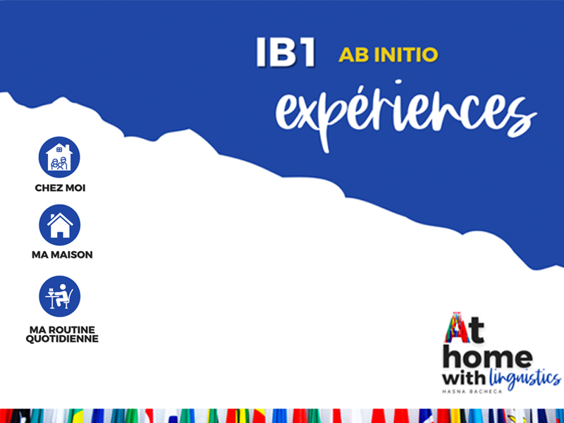 French Vocabulary List Experiences IB1 - Ab Initio | Teaching Resources