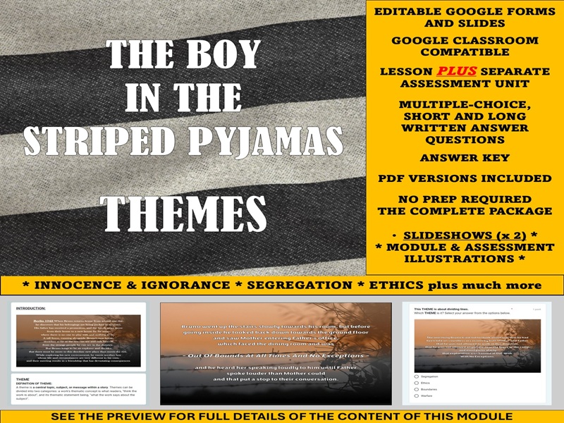 The Boy in the Striped Pyjamas [Book]: Themes | Teaching Resources