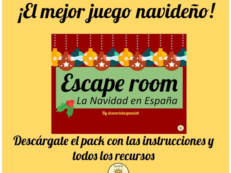 Christmas Escape Room Spanish- La Navidad en España Escape Room ...