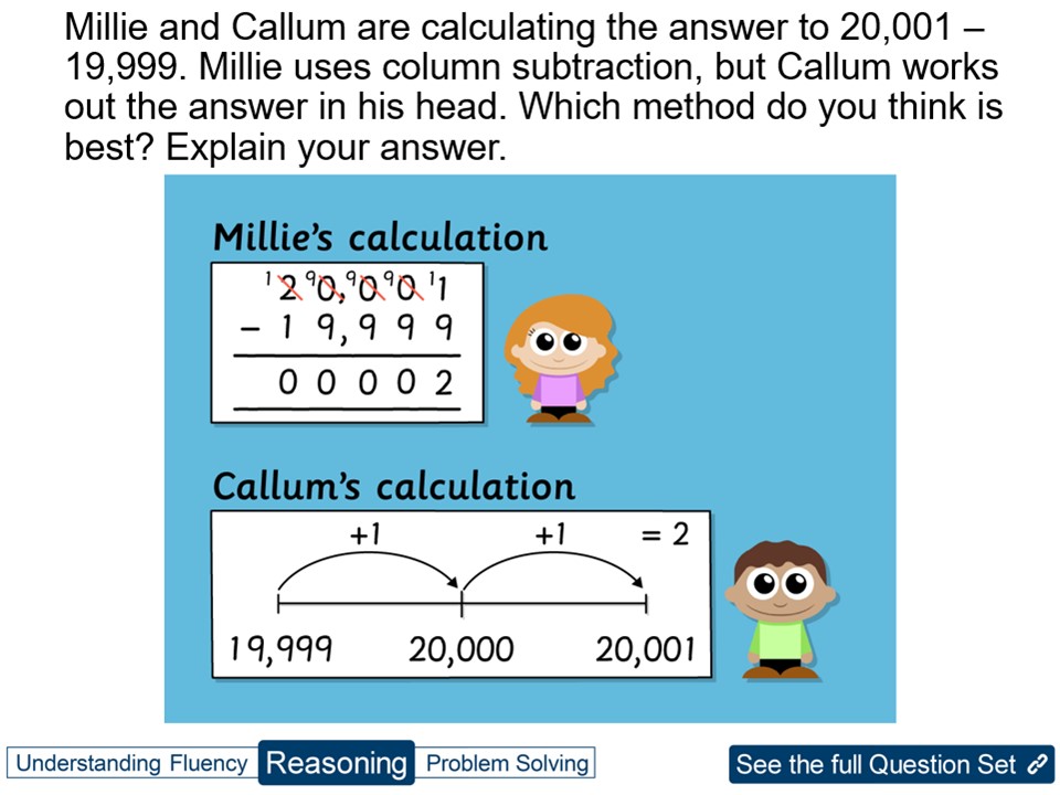 Year 5 Subtract 4 Digit Numbers Column Method Teaching Resources