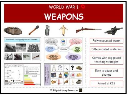 Weapons used in World War 1 | Teaching Resources