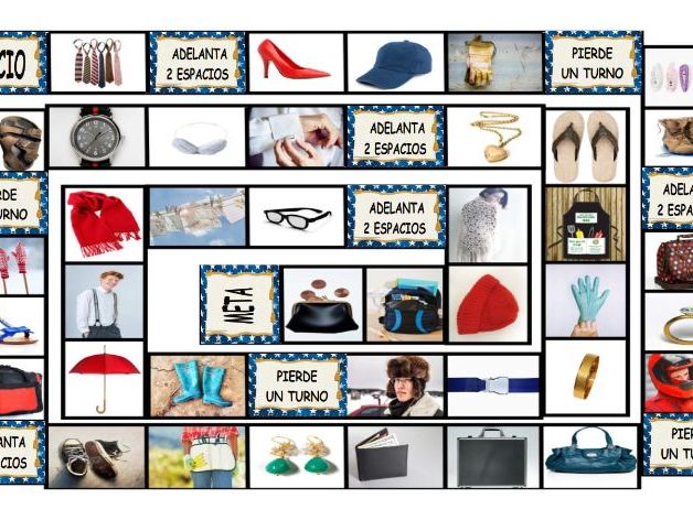 Clothing, Accessories, Footwear, and Jewelry 6 Spanish Photo Game ...