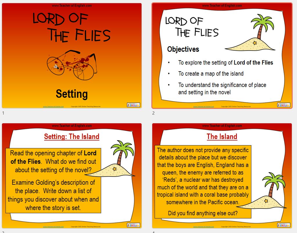 Lord of the Flies - Setting | Teaching Resources