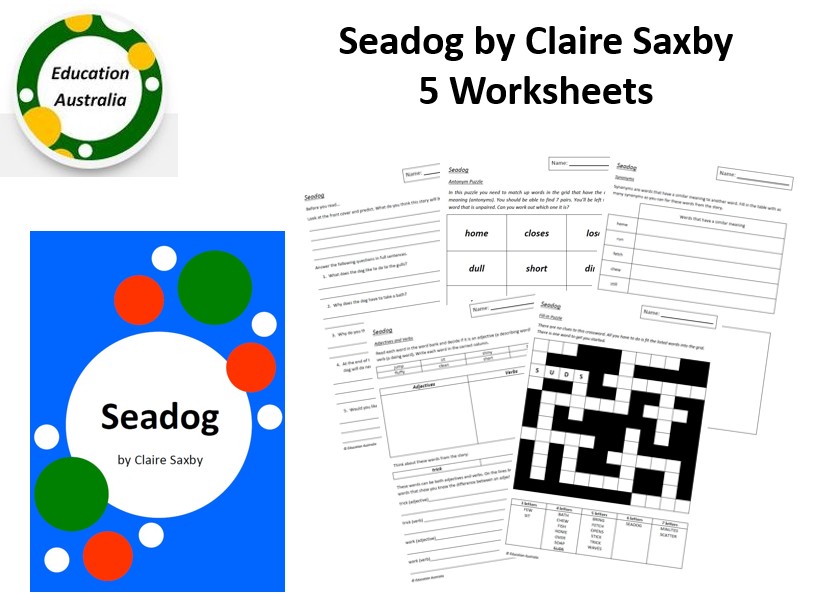 Seadog by Claire Saxby - 5 Worksheets - Reading Comprehension ...