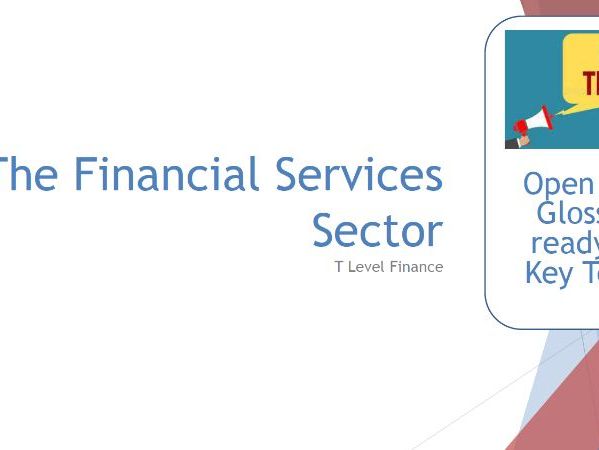 T Level Finance: The Financial Industry | Teaching Resources