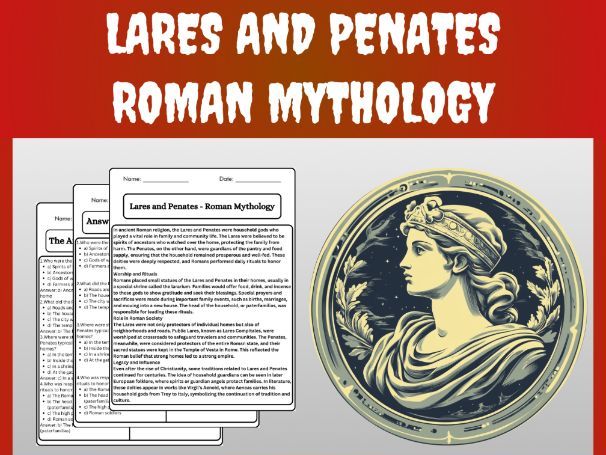 Lares and Penates - Roman Mythology Reading Comprehension Passages ...