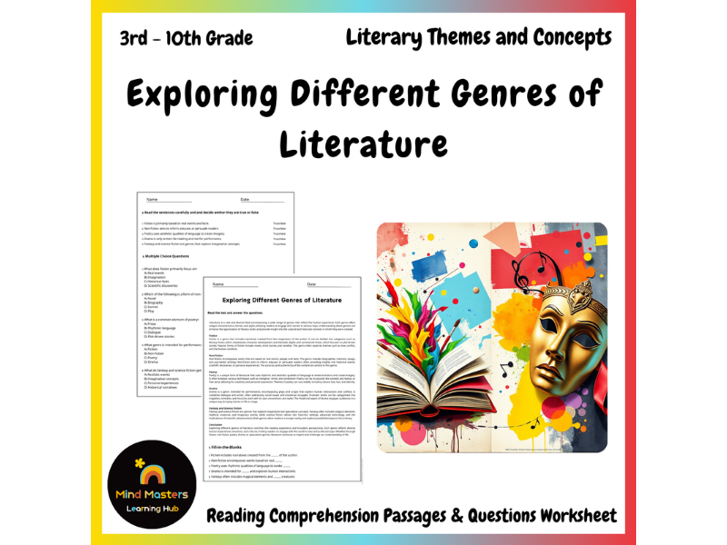 Exploring Different Genres of Literature Reading Comprehension Passages ...