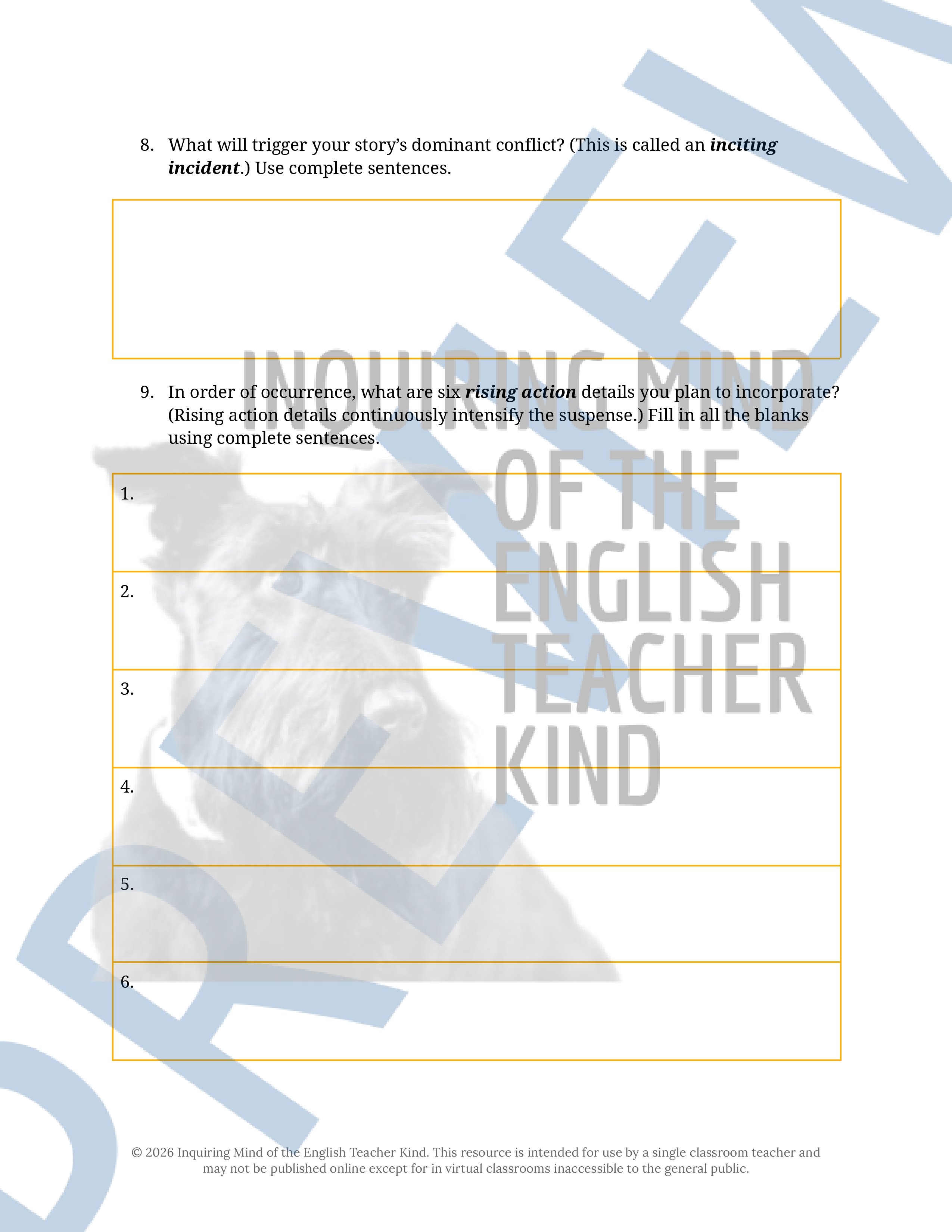 High School Creative Writing Unit Plan and Story Project | Ironic ...
