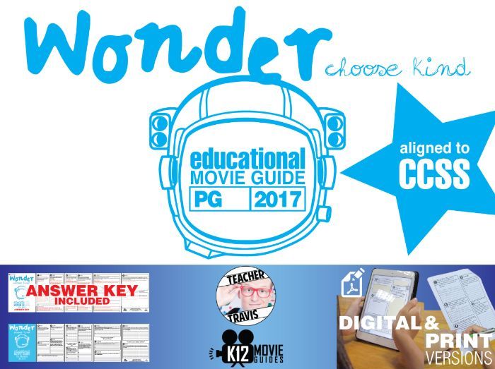 Wonder Movie Guide | Film Questions | Worksheet (PG - 2017) by travis82 ...