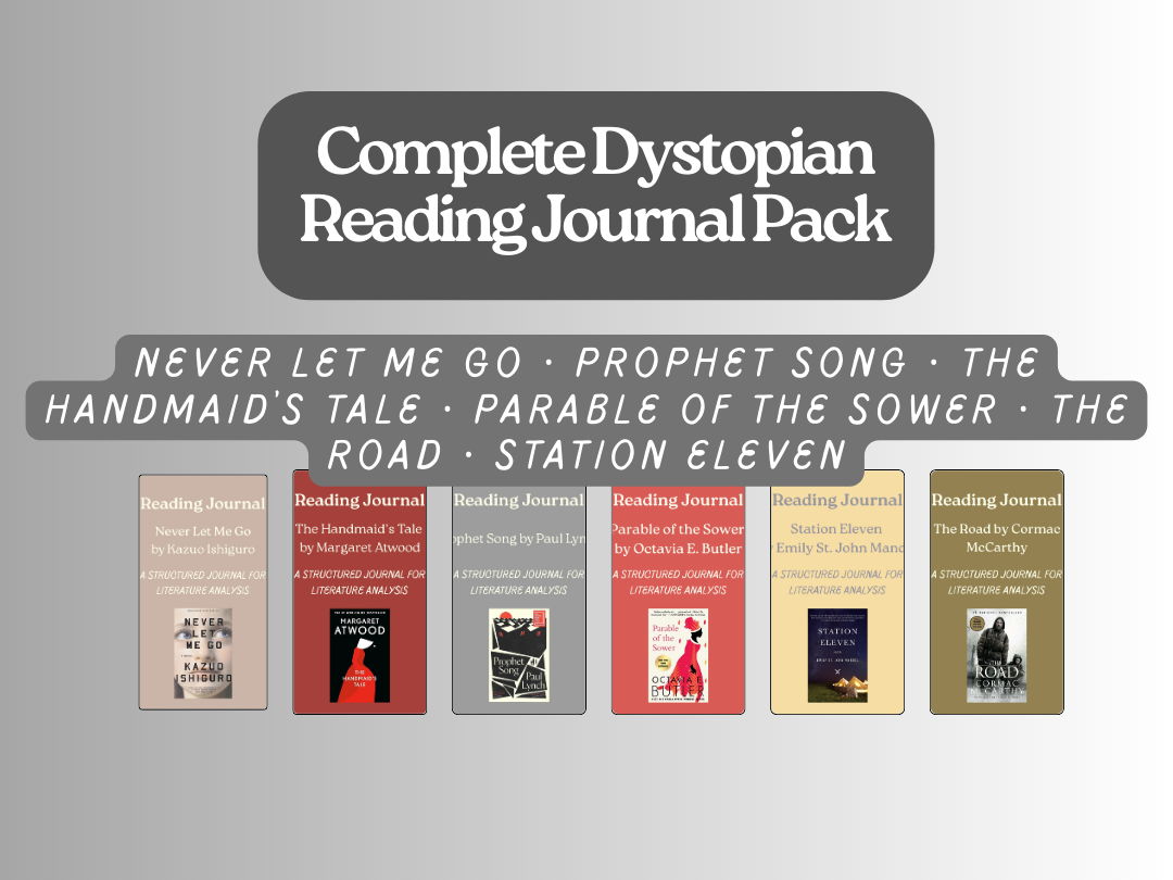Complete Dystopian Reading Journal Pack (6 novels) | Teaching Resources