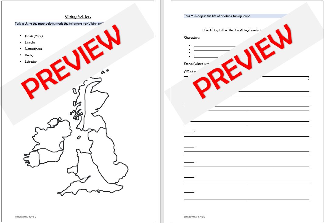 History- The Anglo-Saxons and Vikings- Viking Settlers | Teaching Resources