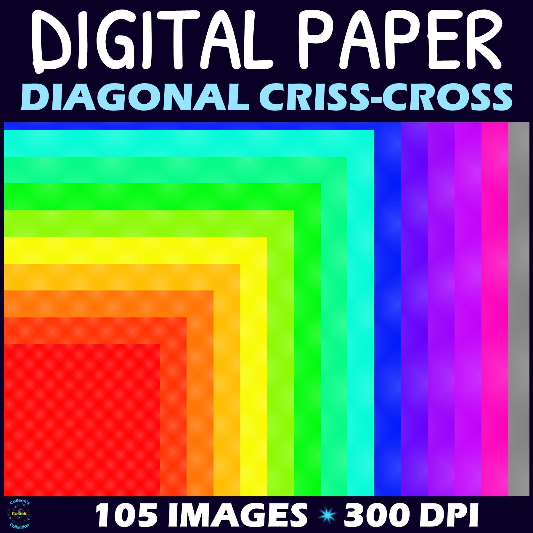 Blended Diagonal Criss Cross Digital Paper | Teaching Resources