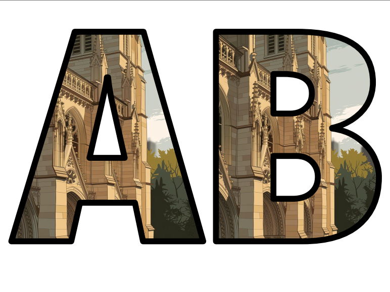 Beautiful CHristian Church Buildings Lettering Set Display Title ...