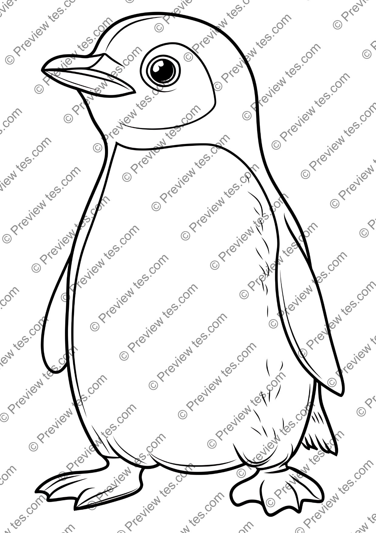 100 Penguin Colouring Pages for Kids | Fun Winter Animal Activity ...