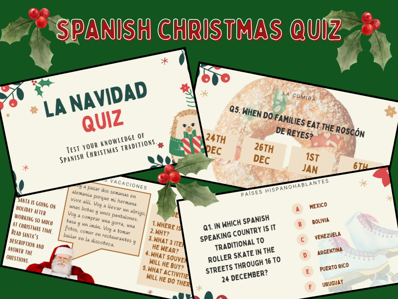 Spanish Christmas Quiz - La Navidad | Teaching Resources