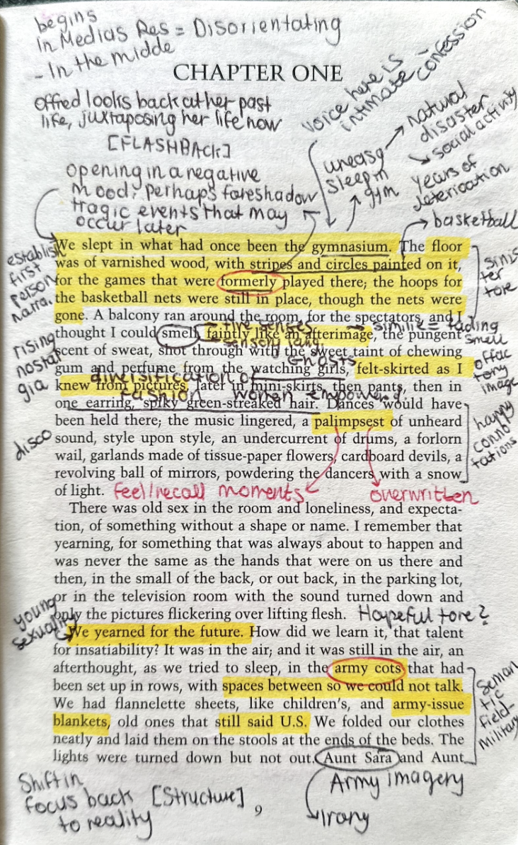 The Handmaid's Tale: Chapters 1-13 Annotations | Teaching Resources