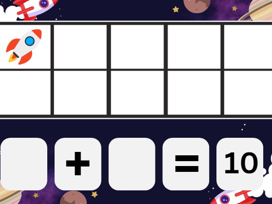 Space Themed Number Bonds to 10 Posters. | Teaching Resources