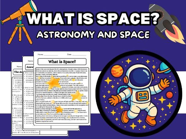What is Space? - Astronomy and Space Reading Comprehension Passages and ...