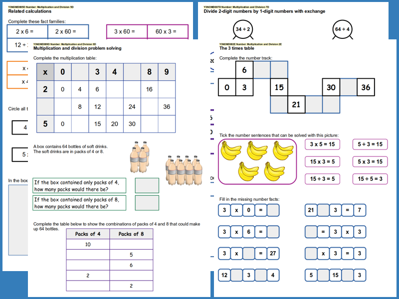 Year 3 Multiplication And Division Set Teaching Resources