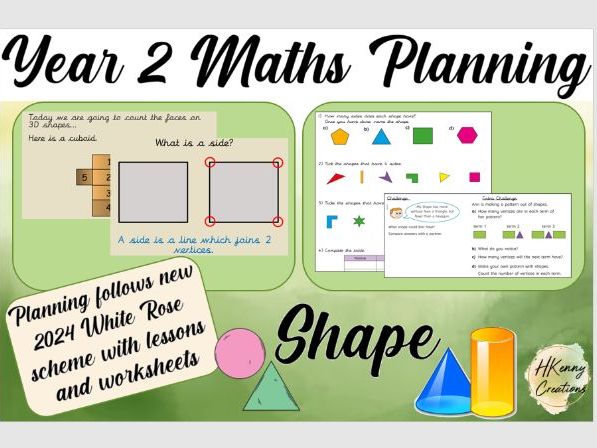Maths planning, Year 2 shape, whole unit, PowerPoints and Worksheets ...