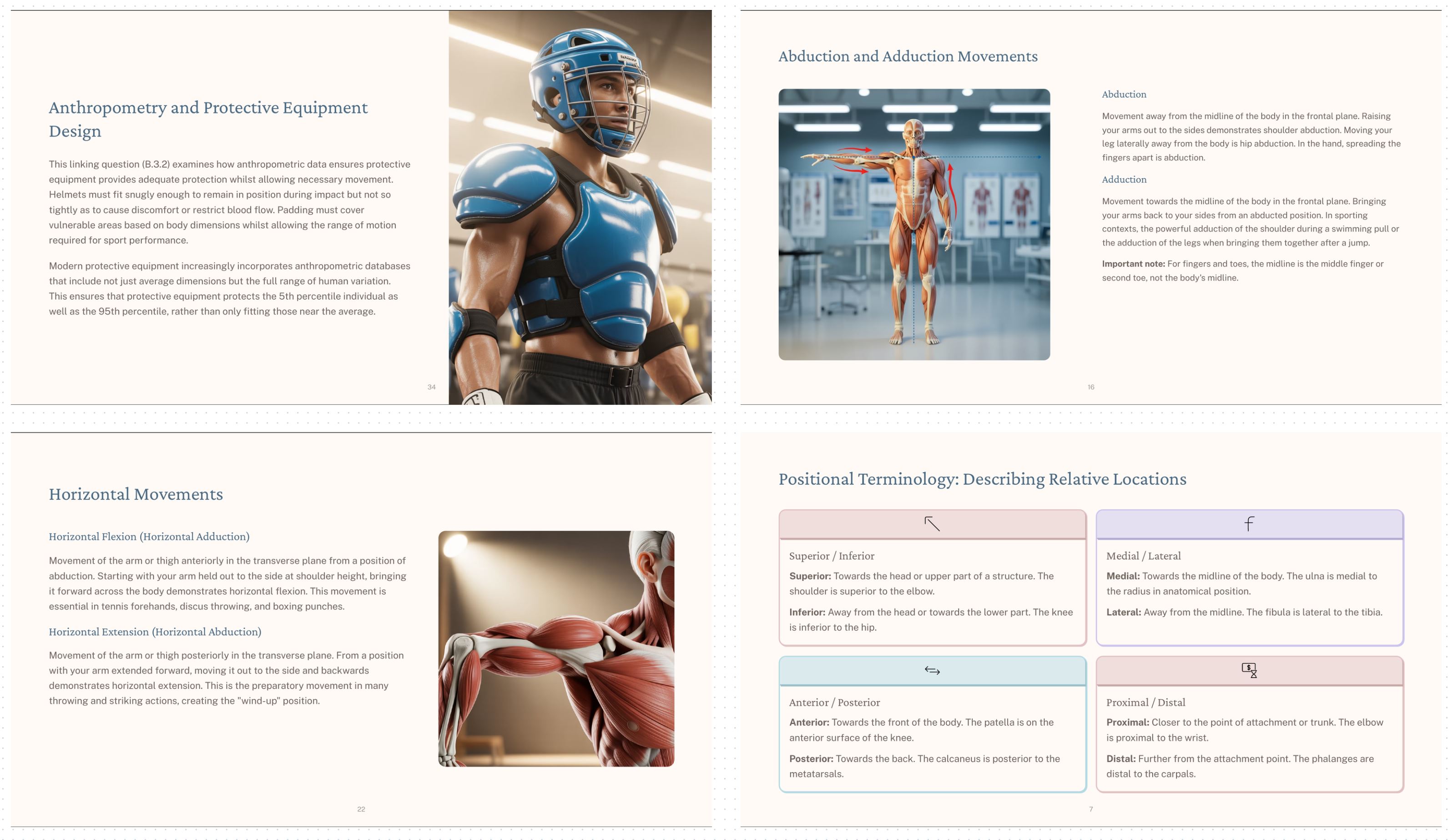 IB DP SEHS B1.1: Anatomical Planes & Movement Teaching Notes & Revision ...
