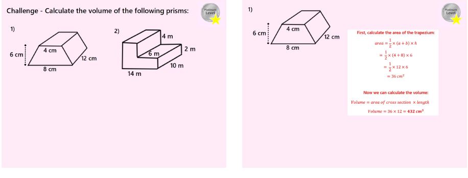 Volume of Prisms - Maths GCSE Foundation PowerPoint & ActivInspire ...