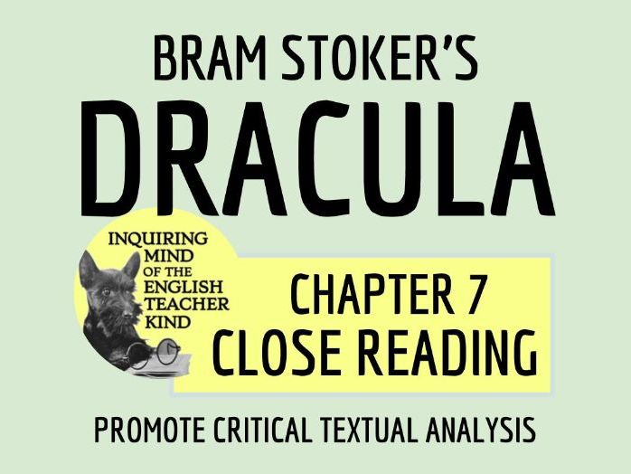 Dracula Close Reading Questions For Chapter 7 Teaching Resources