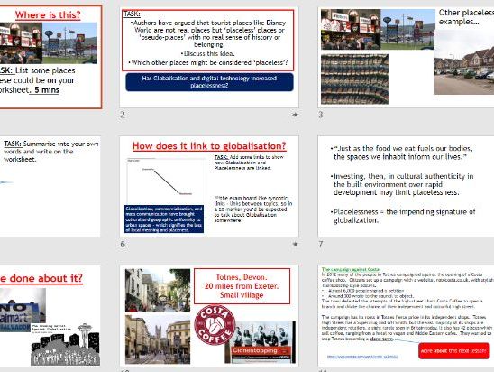 AQA A-LEVEL Changing Places - Complete Scheme. | Teaching Resources